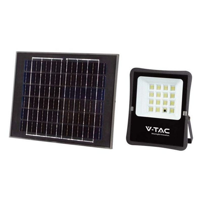Naświetlacz LED z panelem solarnym 12W 1200lm b. zimny 6400K IP65 V-TAC ...