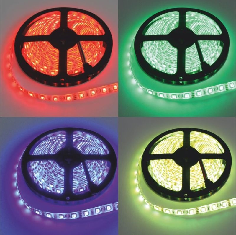 Taśma LED 12V RGB+CW 14.4W/1m 60 led/1m diody SMD5050 IP65 5m Ecolight ...